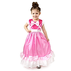 Little Adventures Cinderella Ball Gown Dress up Costume (Large Age 5-7) - Machine Washable Child Pretend Play and Party Dress with No Glitter