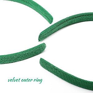 DRESBE St. Patrick's Day Headbands Green Shamrock Clover Headband Festival Costume Accessories for Women and Girls(Pack of 2) (A)