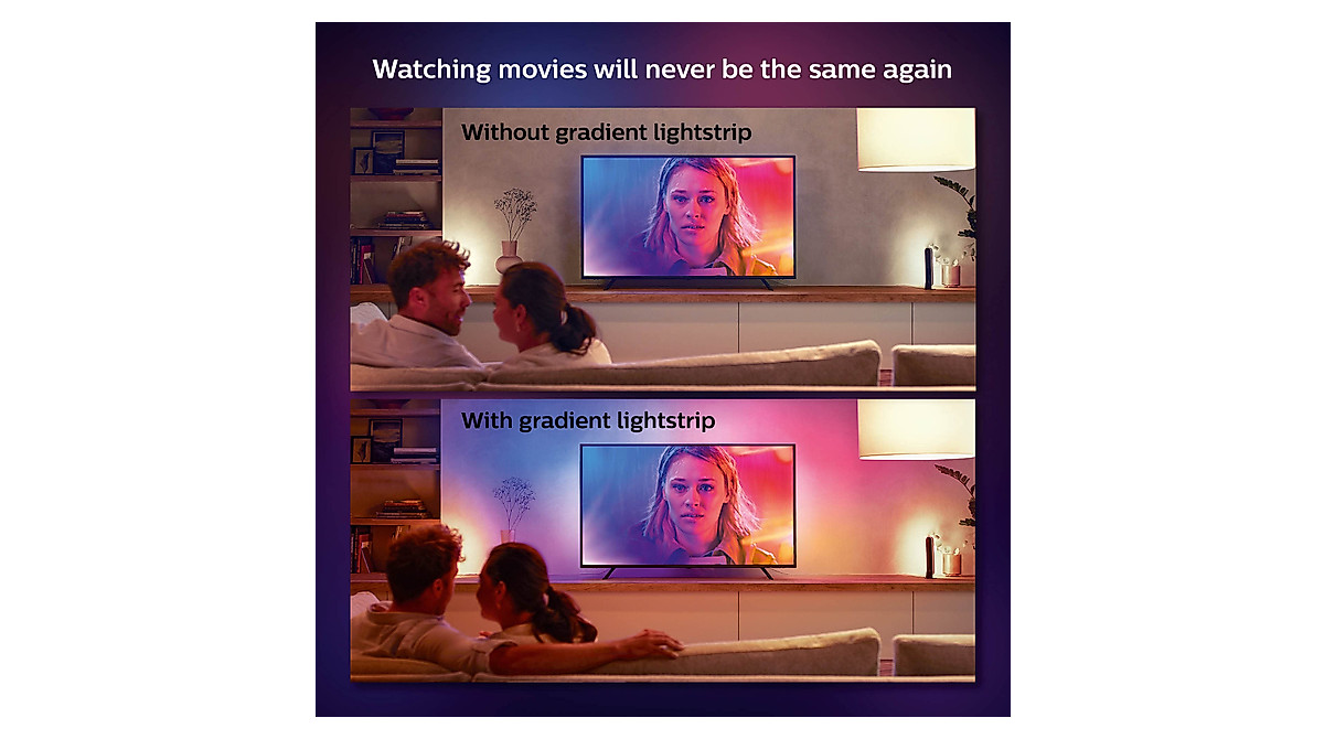 Philips Hue Play Gradient 65" TV LED Backlight | Immersive Lightstrip