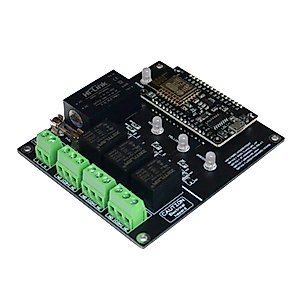 Wi-Fi 3 Channel Traffic Light Signal Controller/Sequencer/System AC Voltage Range 110V-220VAC 50-60Hz Works for DC Voltages up to 100V DC Controllable by WiFi / ESP8266 (EMR for AC/DC)