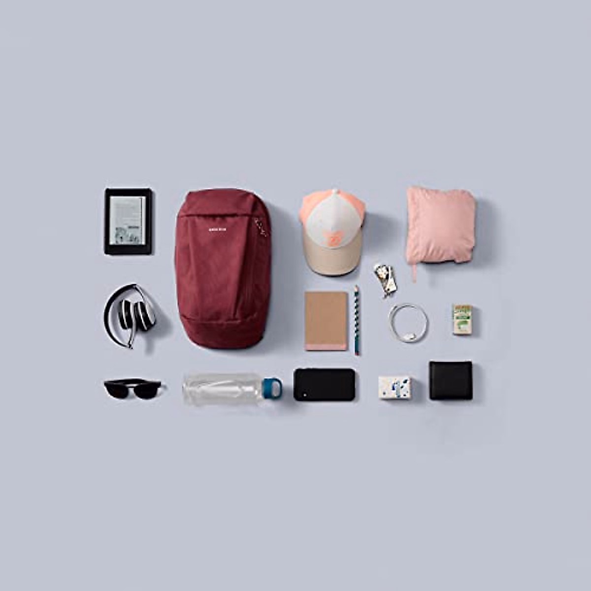 Quechua Backpack 10L NH Arpenaz 100 Special Edition Outdoor Daypack, Sports Backpack and Hiking Backpack for Everyone (Bordeaux)