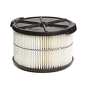 CRAFTSMAN CMXZVBE38741 1/2 Height Purple Stripe General Purpose Wet/Dry Vac Replacement Filter for 3 and 4 Gallon Shop Vacuums