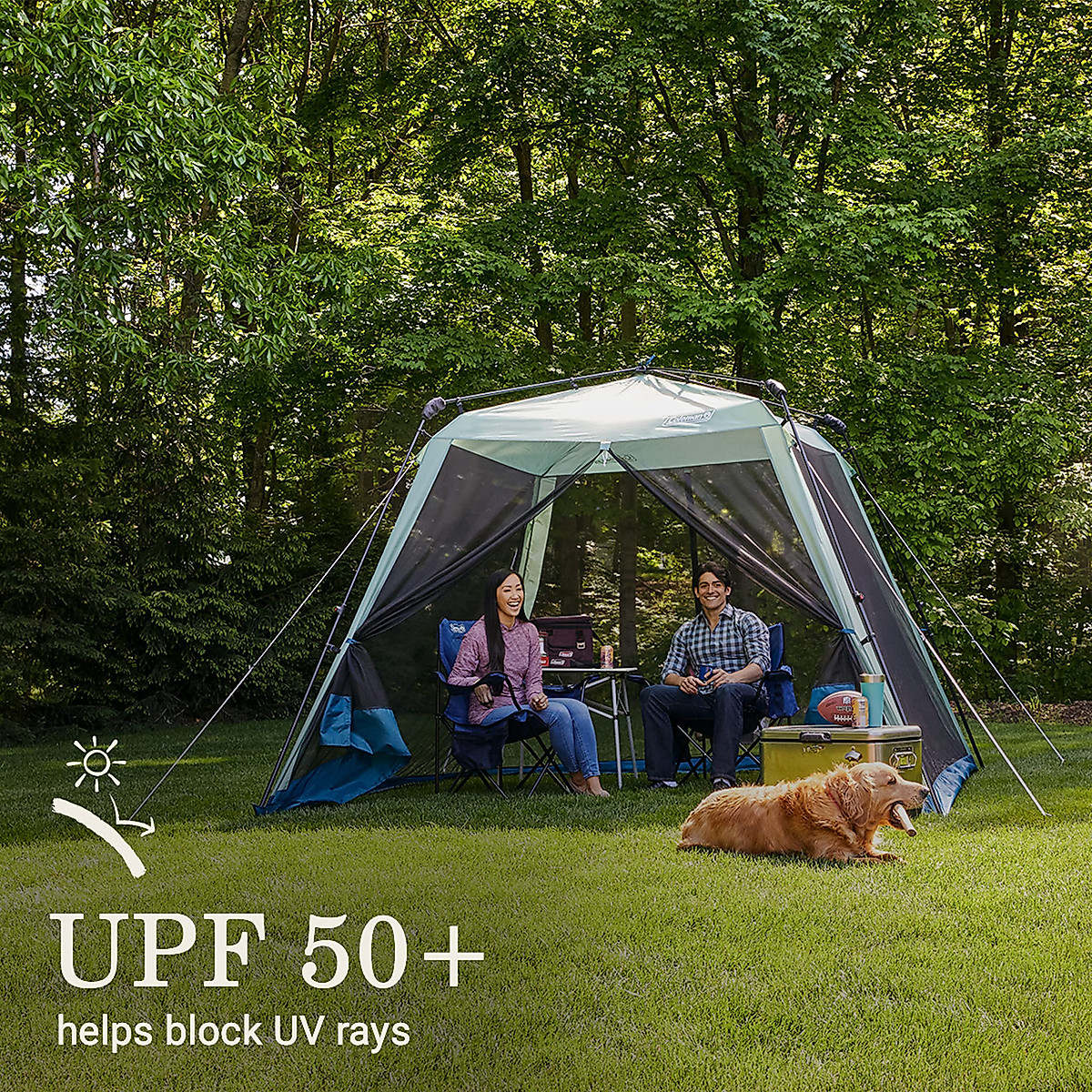 Coleman Skylodge Instant Setup Screened Canopy Tent, 10x10/15x13ft, Portable Screen Shelter for Bug-Free Lounging — Ideal for Picnics, Yards, Beaches, Parks, Camping & More