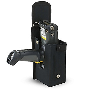 e-Holster Barcode Scanner Holster (Large), Ballistic Nylon Carrying Case Pouch for Pistol-Grip Mobile Computers, with Belt Clip, Belt Loop, Shoulder Strap, for Zebra MC9300, MC9200, MC9500