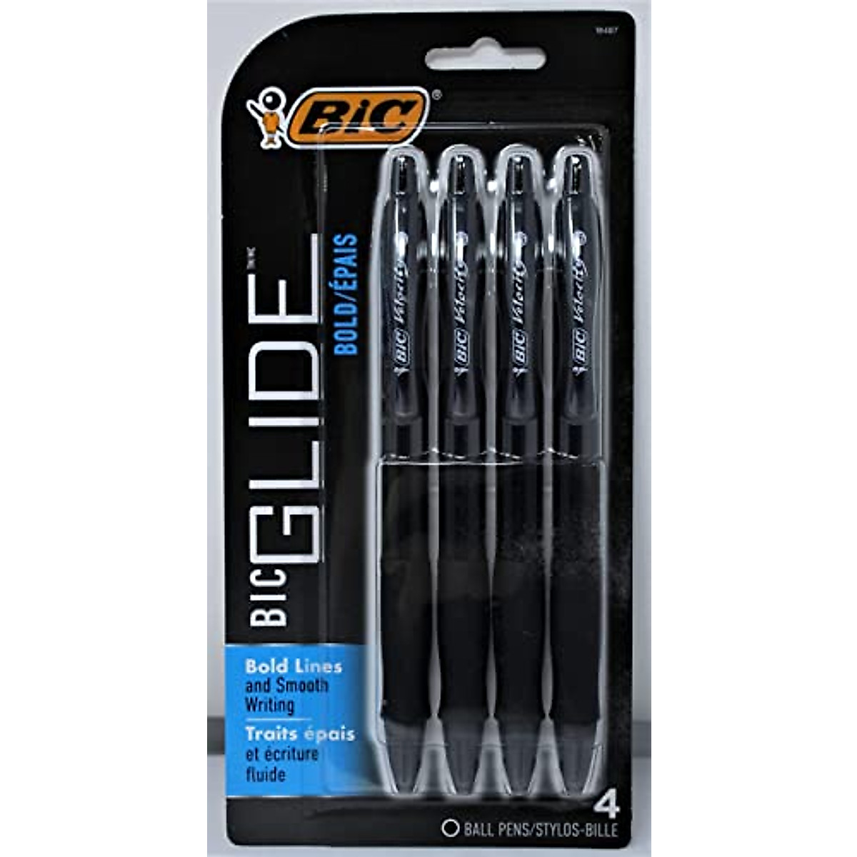 BIC Velocity Bold Retractable Ball Pen, Bold Point (1.6mm), Black, 16-Count…
