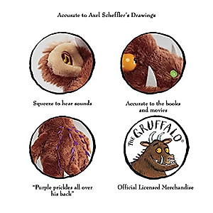 WOW! STUFF The Gruffalo Interactive Plush | Official Talking 12" Soft Toy from The Julia Donaldson Childrens Books and Films | Unlock The Bonus Phrases | for Boys and Girls Aged 2+