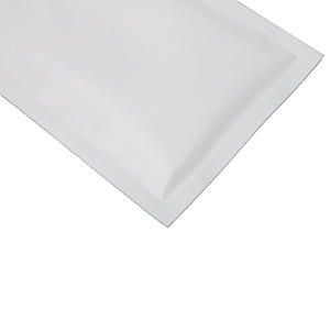 Double-Sided Matte Colored Flat Foil QuickQlick™ Zip Seal Sample Food Safe Packaging Powdered Storage Bags (1.5oz, Matte White)