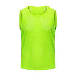 Antoyo Pinnies Soccer pinnies for Soccer Mesh Basketball Jerseys Green-XL