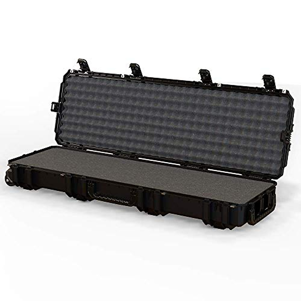 Seahorse 1630 Rifle Case with Foam and Keyed Metal Locks, Black
