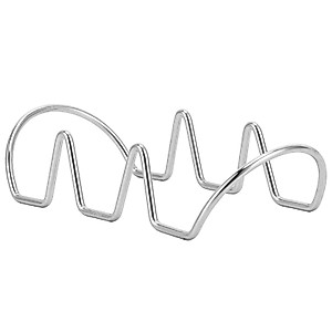 Stainless Steel Taco Rack Restaurant Pie Rack Pancake Rack Kitchen Accessories (3 Grid) Taco