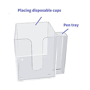 YeeBeny Cup Holder with Marker Double, Party Cup Organizer Storage Party Cup Dispenser Cup Mark Your Cup, Double, Cup Dispenser | Disposable Cup Dispenser, Perfect for Any Occasion