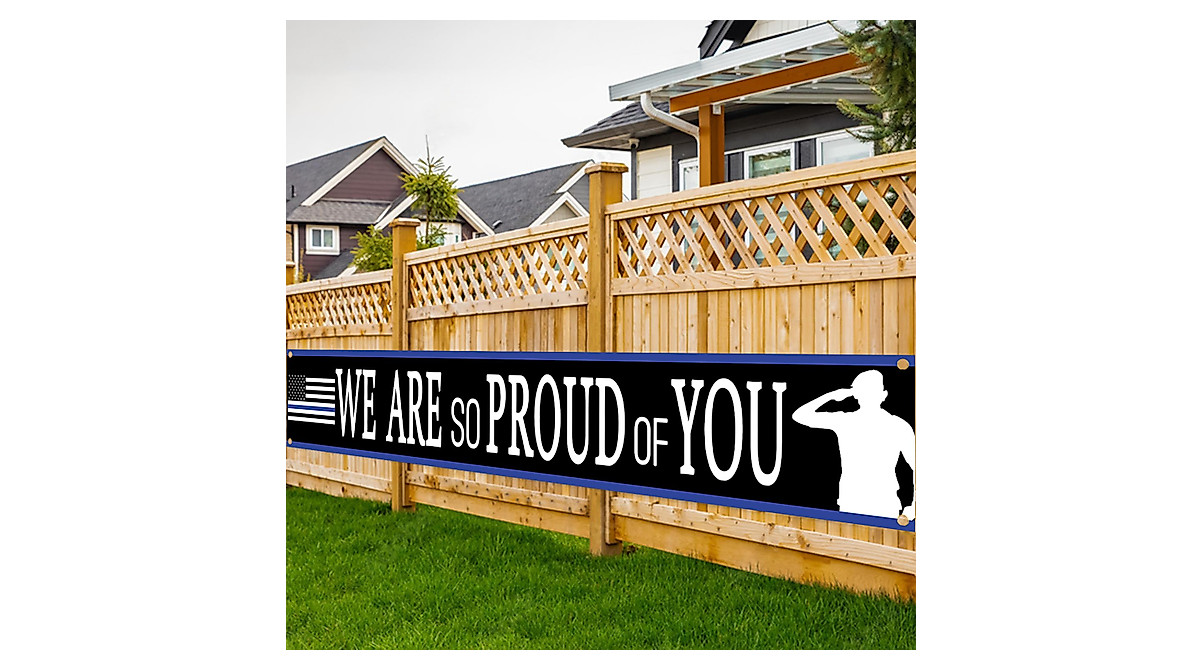 Proud Police Officer Yard Sign - Perfect for Celebrations