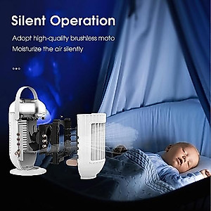 Outdoor Air Conditioner - 400ml water tank Cooling Fans for Bedroom - Mini Mist Spray with 3 wind speeds, 2 Spray Modes | Portable Evaporative Cooling Fan for Room/Office/Camping/Table Car