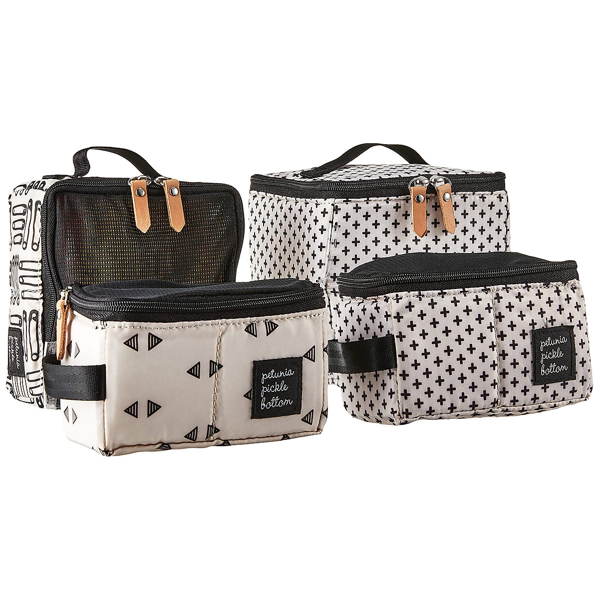 Petunia Pickle Bottom Meta Backpack & Inter-Mix Deluxe Kit Bundle | Diaper Bag Backpack for Parents | Stylish Bag and Organizer | Comfortable, Spacious, and Sleek Backpack for On the Go Moms