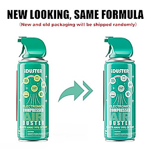 iDuster Disposable Compressed Air Duster, Computer Keyboard Cleaner,3 ...