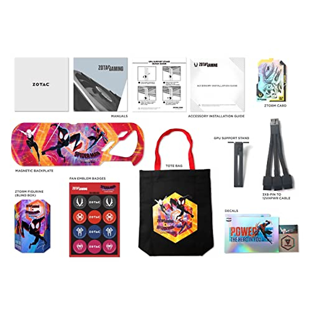 ZOTAC GAMING GeForce RTX 4070 Ti AMP AIRO Spider-Man: Across The Spider-Verse Inspired Graphics Card Bundle - ZT-D40710F-10SMP