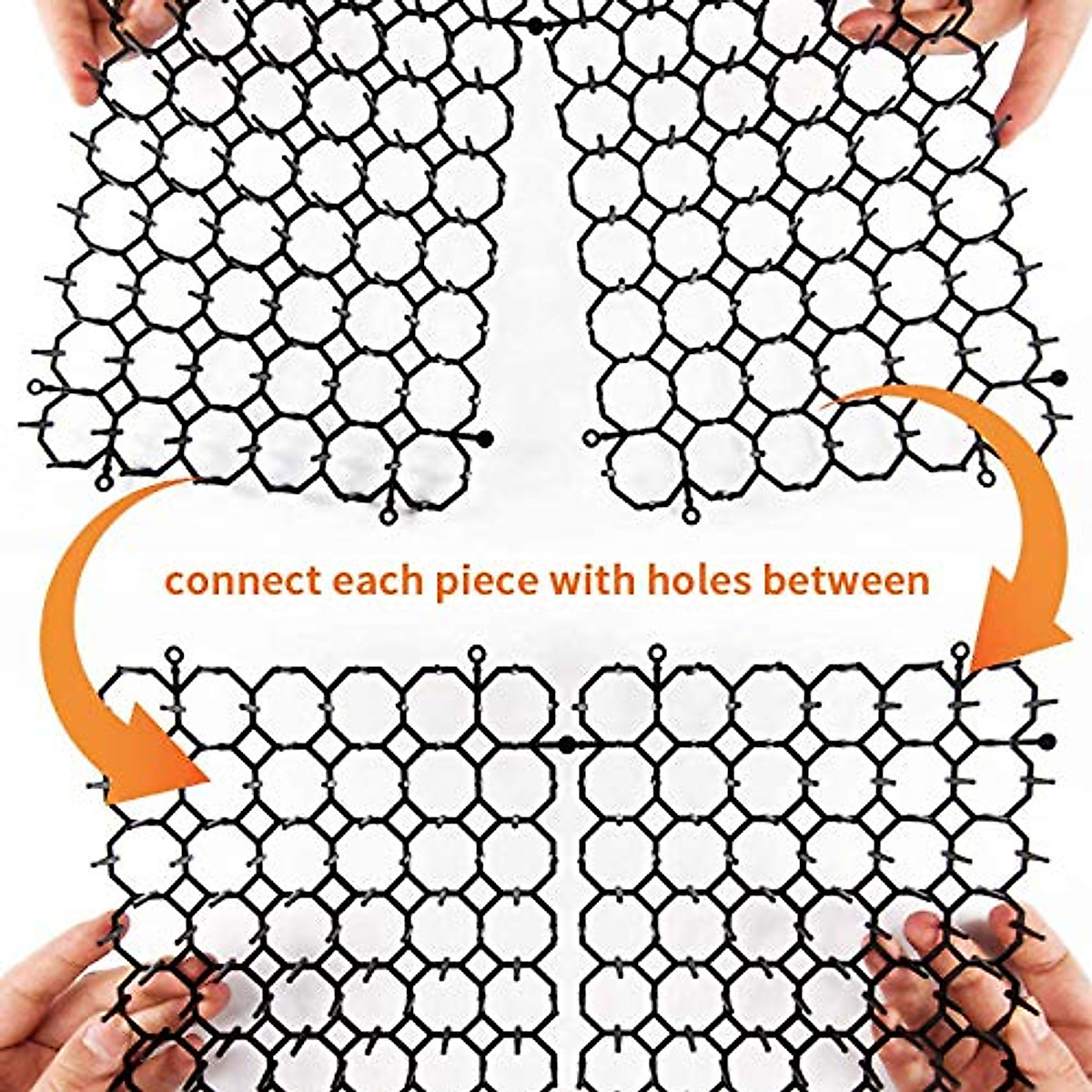 OCEANPAX Scat Cat Mat with Spikes Prickle Strips Digging Stopper Pest Repellent Spike Deterrent Mat, 78 x11 inch and 8.47 X 6.3inch(12Pack)