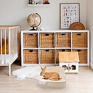 PATKAW Large Rabbit Litter Rabbit Corner Potty Rabbit Toilet Box Rabbit Potty Box Box Potty Corner