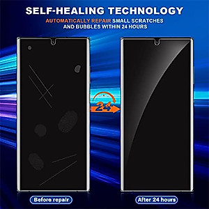 [3+3 Pack] for Samsung Galaxy S23 Ultra Screen Protector [Not Glass], 3 Pack Self-Healing TPU Film Accessories with 3 Pack Tempered Glass Camera Lens Screen Protector for Samsung S23 Ultra 5G