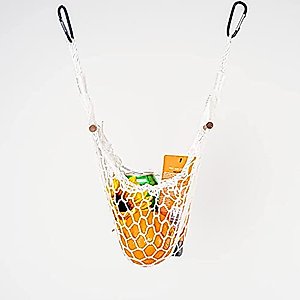 Travelers Hammocks Fruit & Vegetable Macrame Hammock, Space Saving Produce Hammock for Boat, Home, RV Storage & Under Cabinet with-Drawstring Closure