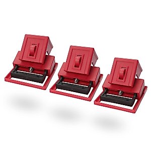 TRADESAFE Circuit Breaker Lockout Device, 3 Pack, 480/600 Volt, Clamp-on Breaker Lock Out Device, OSHA Compliant, Premium Grade, Large