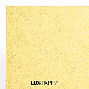 LUXPaper 8.5” x 11” Paper for Crafts and Printing in 80lb. Gold Metallic, Scrapbook and Office Supplies, 50 Pack (Gold)