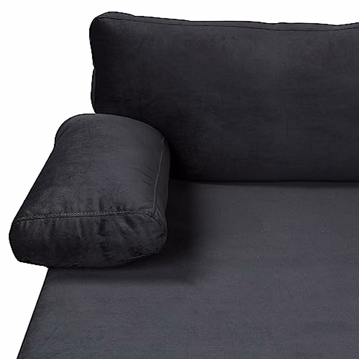 Casa Andrea Milano Modern Velvet Fabric Sectional Sofa, L-Shape Couch with Extra Wide Chaise Lounge