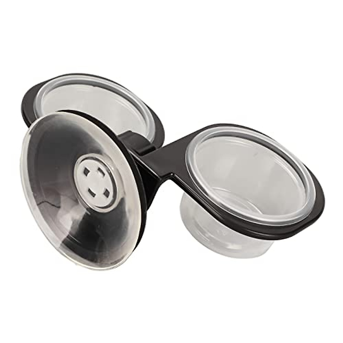 Reptile Food Water Feeding Bowl Crested Gecko Feeding Ledge Reptile Food and Water Cups for Small Pets (Double Bowl)