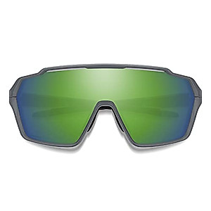 Smith Shift MAG Sunglasses,Matte Cement/Chromapop Green Mirror,One Size