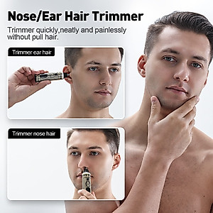 Lanumi Unisex Nose Hair Trimmer, Rechargeable, LCD Display, Precision Trim, For Men and Women