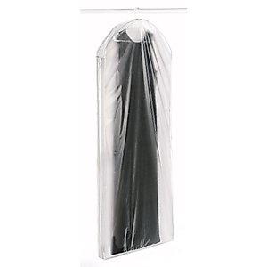 Whitmor 5003-20 Zippered Gown Bag, Clear