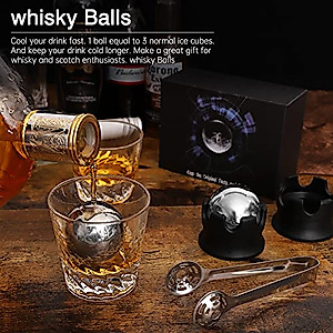 Gifts for Men Dad, Whiskey Ice Sphere Unique Gifts Birthday Ideas for Him Boyfriend Husband Grandpa Cool Gadgets Presents, Father's Day, Christmas Stocking Stuffer
