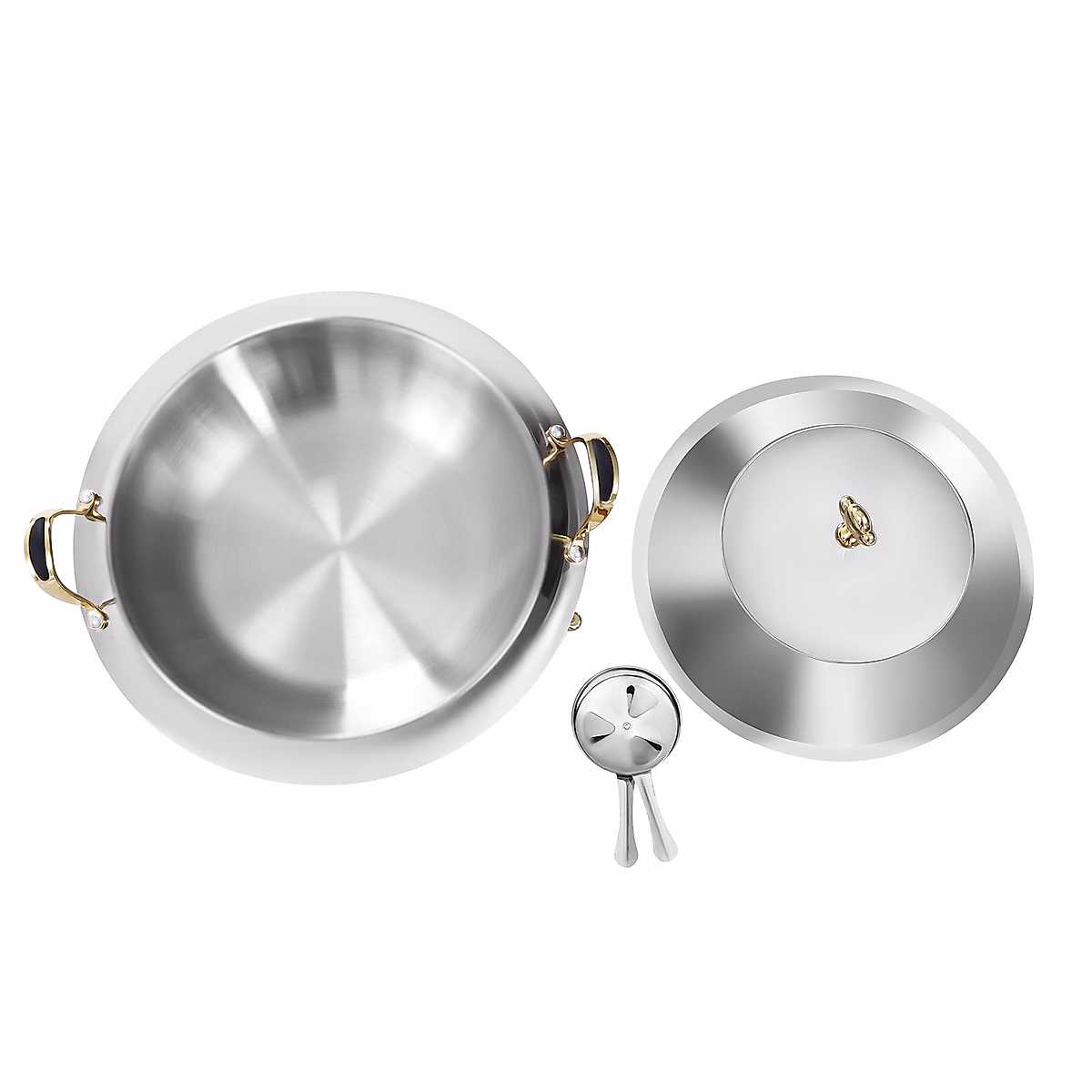 Round Chafing Dish Stainless Steel Chafing Dish Buffet Chafer 3L Catering Chafers and Buffet Warmers with Fuel Holder