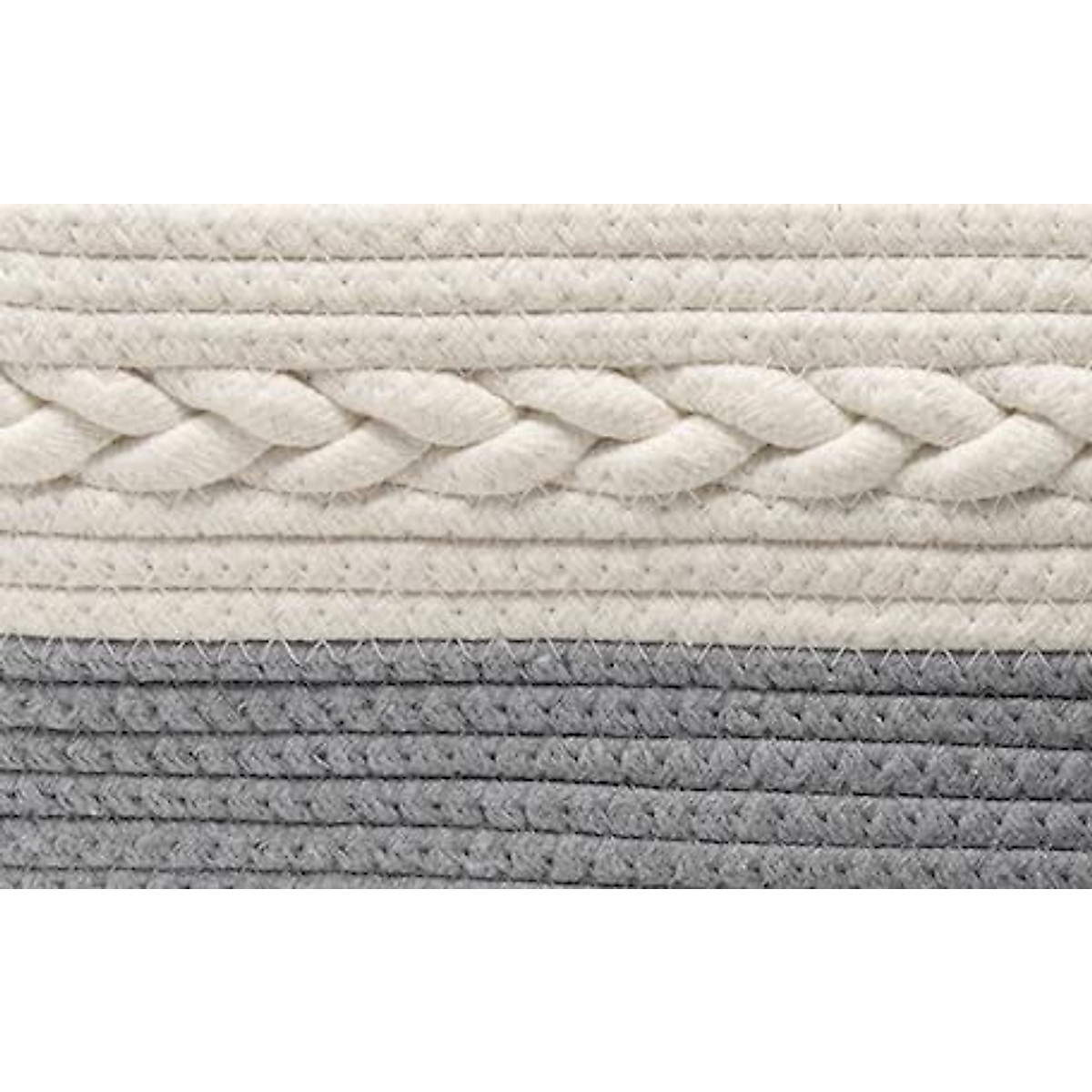 AMP Baby Diaper Caddy Organizer - Changing Table Diaper Organizer - Portable Rope Nursery Storage Bin for Boys and Girls - Diaper Storage Basket for Changing Table & Car Basket