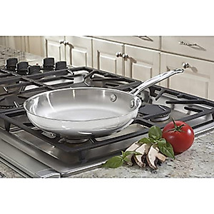 Cuisinart 10-Inch Open Skillet, Chef's Classic Stainless Steel Cookware Collection, 722-24