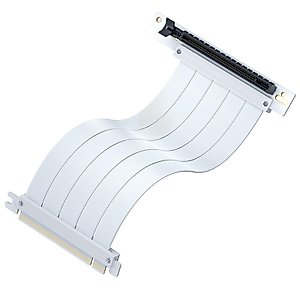 Vetroo White Premium PCIe 4.0 x16 Riser Cable, EMI Shielded High-Speed Flexible Extender PCI Express Gen 4 for Graphics Card (White)