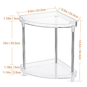 Argox Bathroom Organizer Countertop, Bathroom Finishing Countertop, Countertop Storage, Counter Storage, Storage Under The Sink,Transparent Bathroom Shelf
