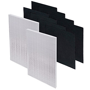 C545 Filter S Replacement Compatible with Winix C545 Replacement Filter, Pack of 2 True HEPA Filter + 8 Activated Carbon Filters. Replaces Winix C545 Filter, Winix Filter S (1712-0096-00)