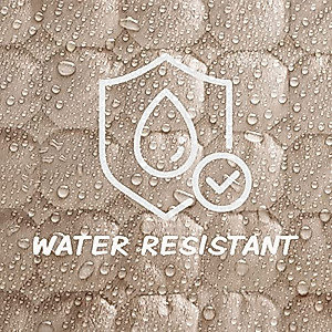 PETMAKER Furniture Protector Pet Cover for Dogs and Cats with Shredded Memory Foam filled 3-Sided Bolster Soft Plush Fabric Â– 35Â” x 35Â” Beige, Large