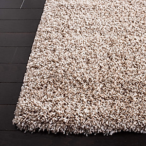 SAFAVIEH California Shag Collection Area Rug - 8'6" x 12', Beige, Non-Shedding & Easy Care, 2-inch Thick Ideal for High Traffic Areas in Living Room, Bedroom (SG151-1313)