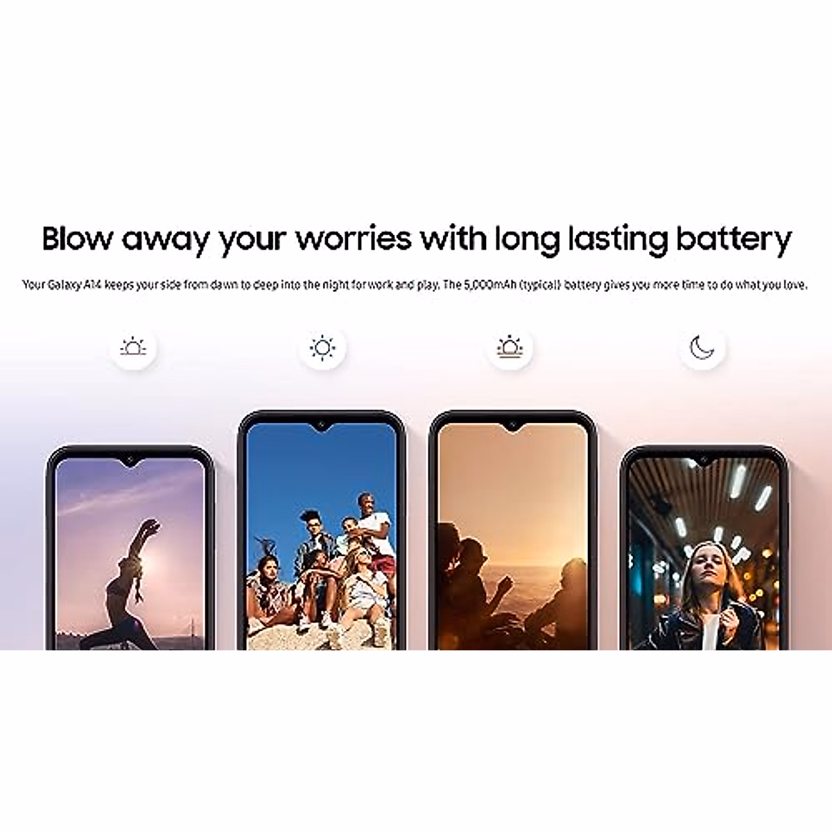 SAMSUNG Galaxy A14 4G LTE (128GB + 4GB) Unlocked Worldwide (Only T-Mobile/Mint/Metro USA Market) 6.6" 50MP Triple Camera + (15W Wall Charger) (Green (SM-A145M/DS))