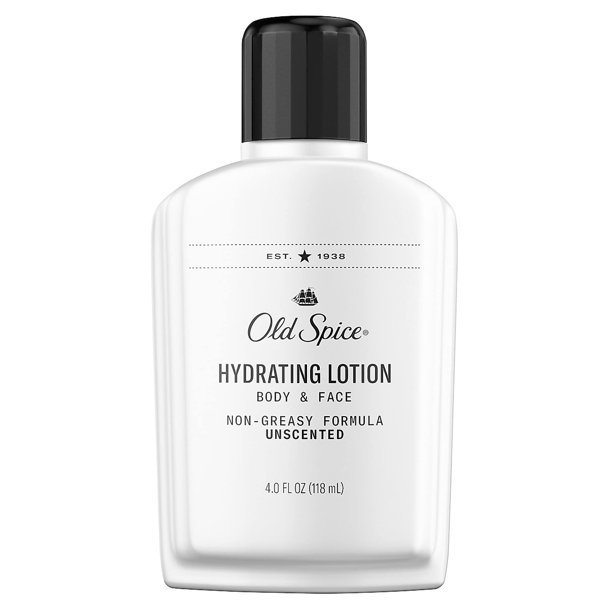 Old Spice Hydrating Body and Face Lotion, Unscented, 4 oz