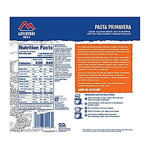 Mountain House Pasta Primavera | Freeze Dried Backpacking & Camping Food | 2 Servings