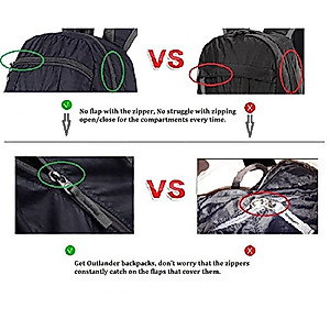 Outlander Packable Lightweight Travel Hiking Backpack Daypack (New Orange)