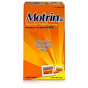 Motrin IB 48152 Ibuprofen Tablets, 2 Count (Pack of 50)