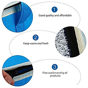 Luxshiny Food Delivery Bag Food Delivery Bags Insulated Reusable Grocery Bag Professional Catering Transportation Bag for Hot Cold Lunch Containers Beverages Drink Packaging Blue Portable