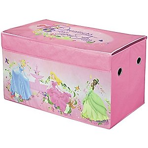 Disney Princess Collapsible Storage Trunk, Pink, 24 months to 60 months