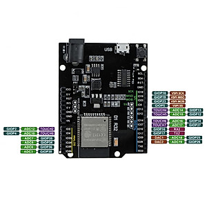 DIYmall U R3 D1 R32 Development Board ESP32 CH340G WiFi+BT Wireless Module 4MB Flash with USB Cable for Arduino (Pack of 2)