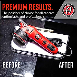 Adam's 9mm Dual Action Car Polisher (Polishing Kit) - Buffer Car Scratch Remover for Car Detailing | Includes Polish, Compound & Pads