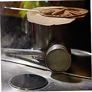 KICHOUSE Cotton Filter Bag Coffee Filter Bags Tea Filters Mesh Strainer Brew Bag Drink Making Filters Bags Cold Brew Filter Bags Food Strainer Fine Mesh Straining Bag Filter Pouch Wine Ring